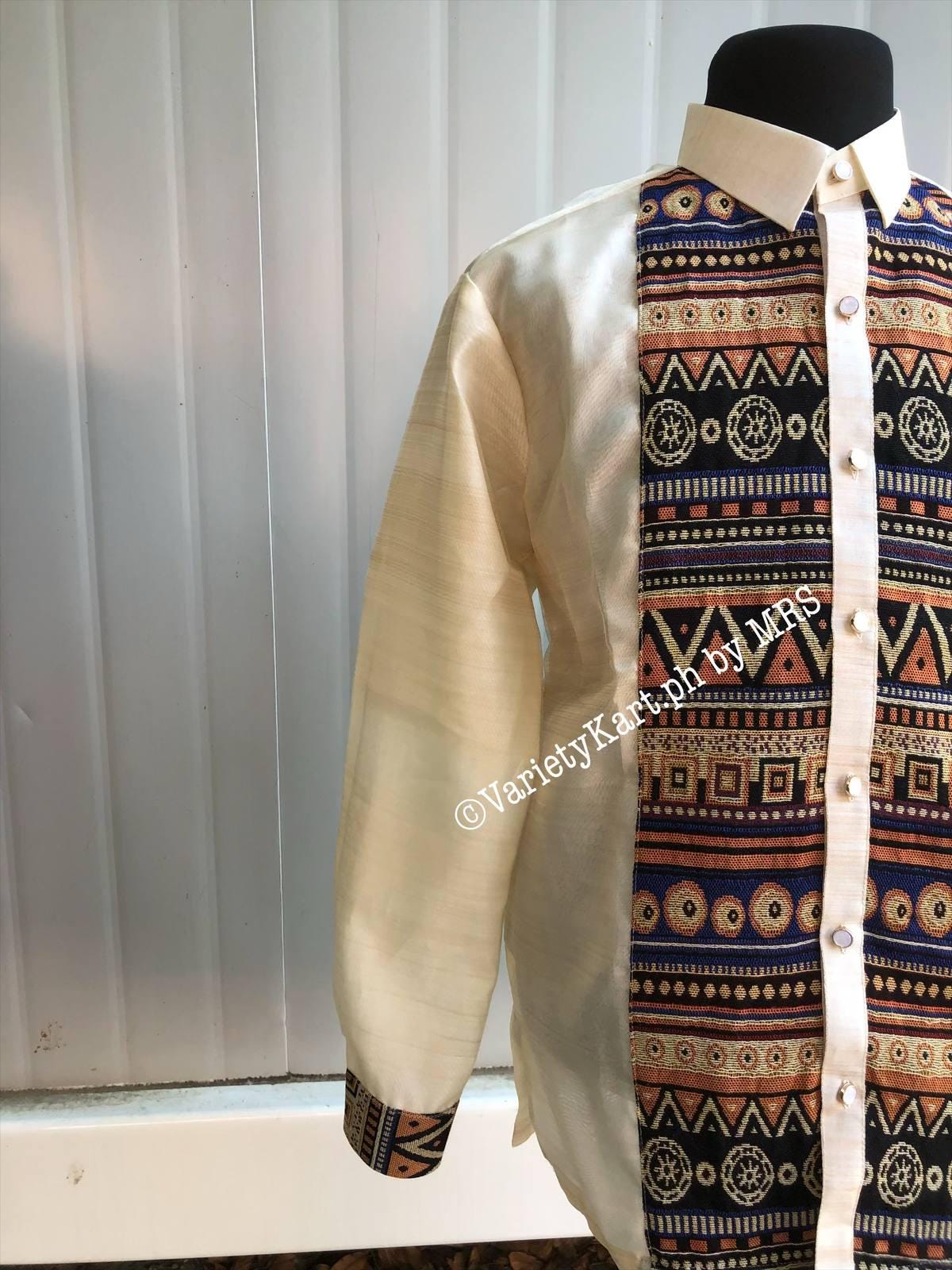 Classic Ethnic Barong Tagalog (long Sleeves / Polo Barong) - Etsy