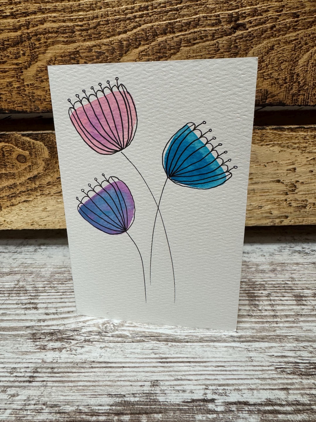 Elegant Hand-painted Watercolor All-ocassion Note Cards - Etsy