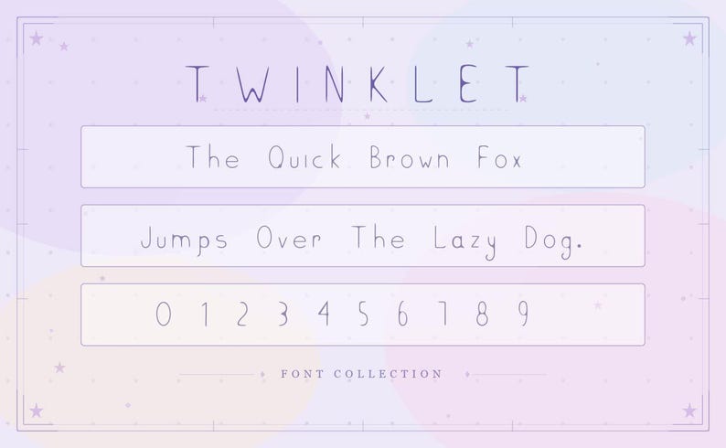 Twinklet Font — Whimsical Sparkle Sans Serif | Digital Download OTF ...