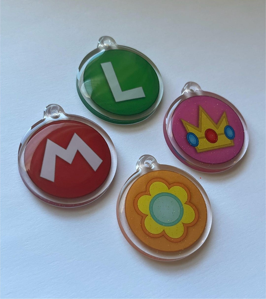 Video Game Acrylic Charms | Mario Themed Charm Set or Single ...