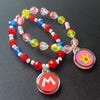 Video Game Charm Bracelet Gamer Bracelet Clay Charm Bracelet Video Game ...