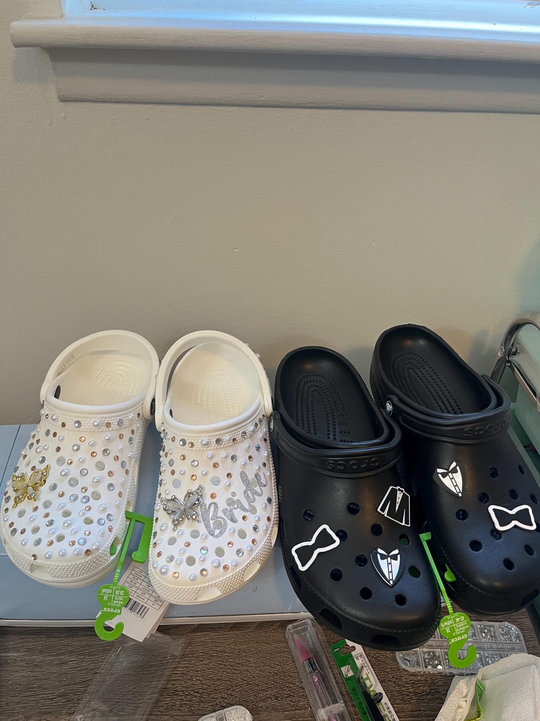 Bride and Groom Matching Wedding Crocs - Etsy