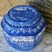 Old Lovely English Blue and White Maling Ware Tea Caddy - Etsy