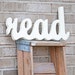 Cottage Style Read Sign Chic Decor - Etsy