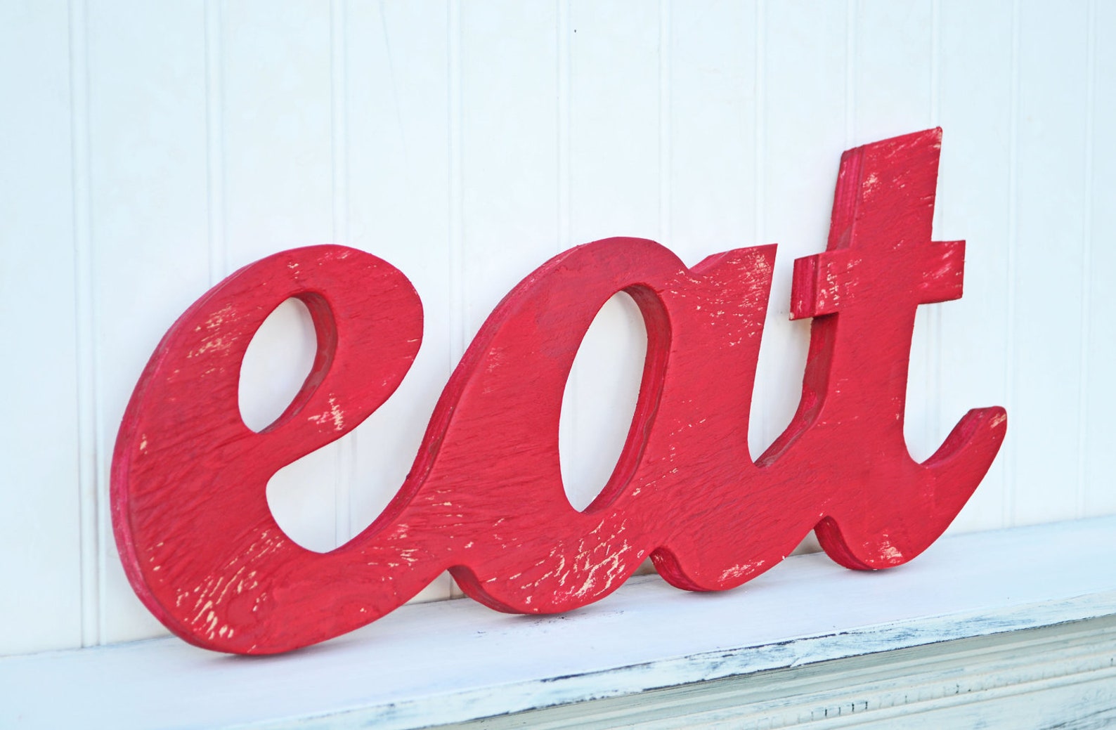 Bright Red Eat Sign,red Kitchen,diner - Etsy