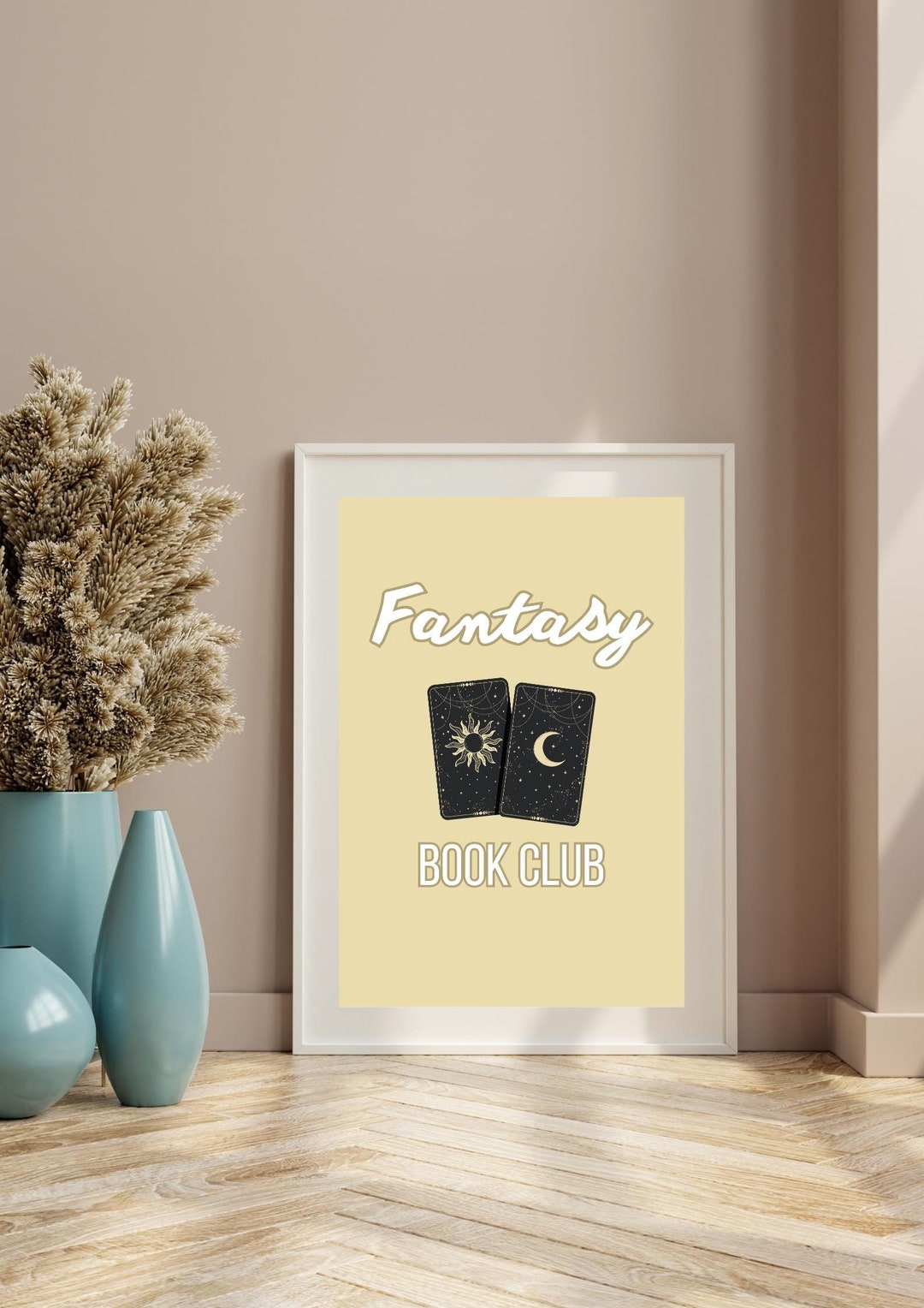 Fantasy Book Club Poster Digital Print High Quality Wall Art for ...