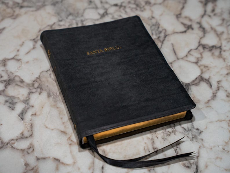 Custom Goatskin Leather Bible: Bilingual, Study Bible, and Wide Margin ...
