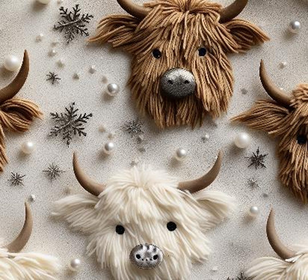 Winter Highland Cow Watch Band Compatible With Apple Watch Fitbit ...