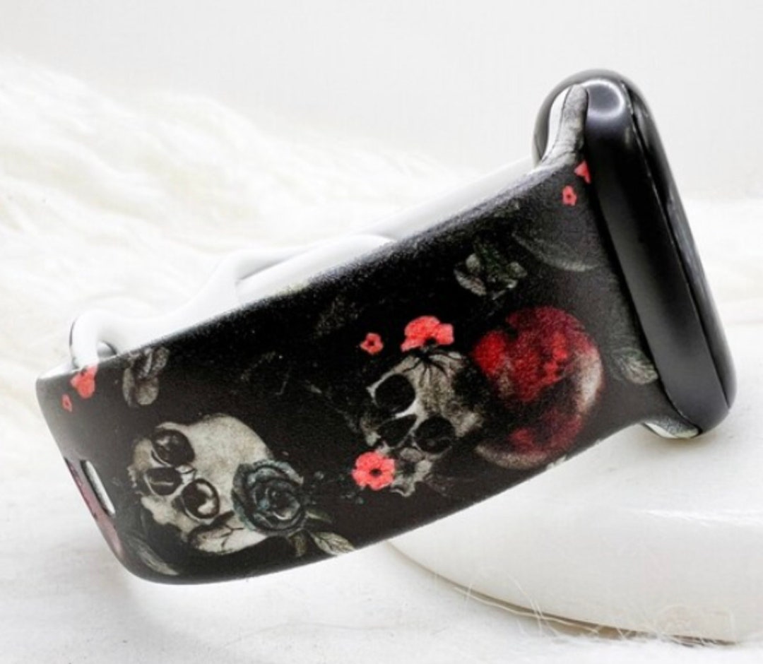 Gothic Skull Watch Band Compatible With Apple Watch Fitbit Samsung - Etsy