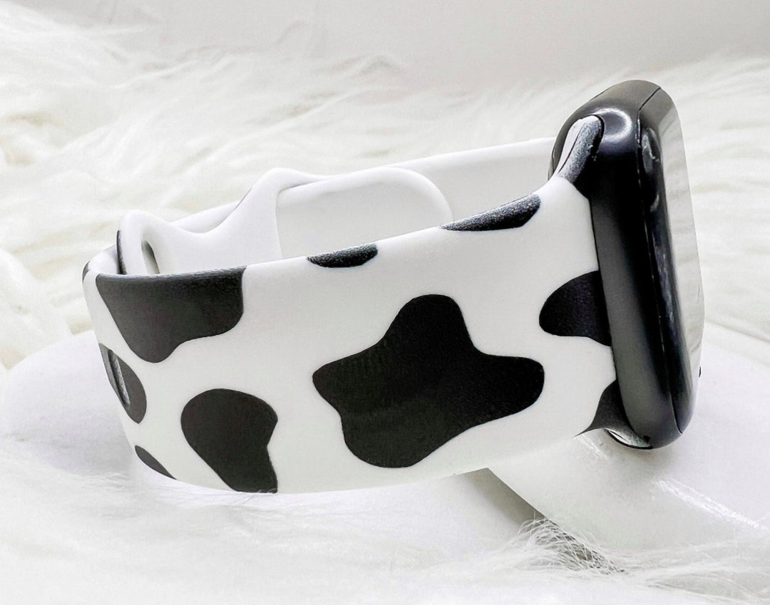 Cow Print Watch Band Compatible With Apple Watch Fitbit Samsung - Etsy