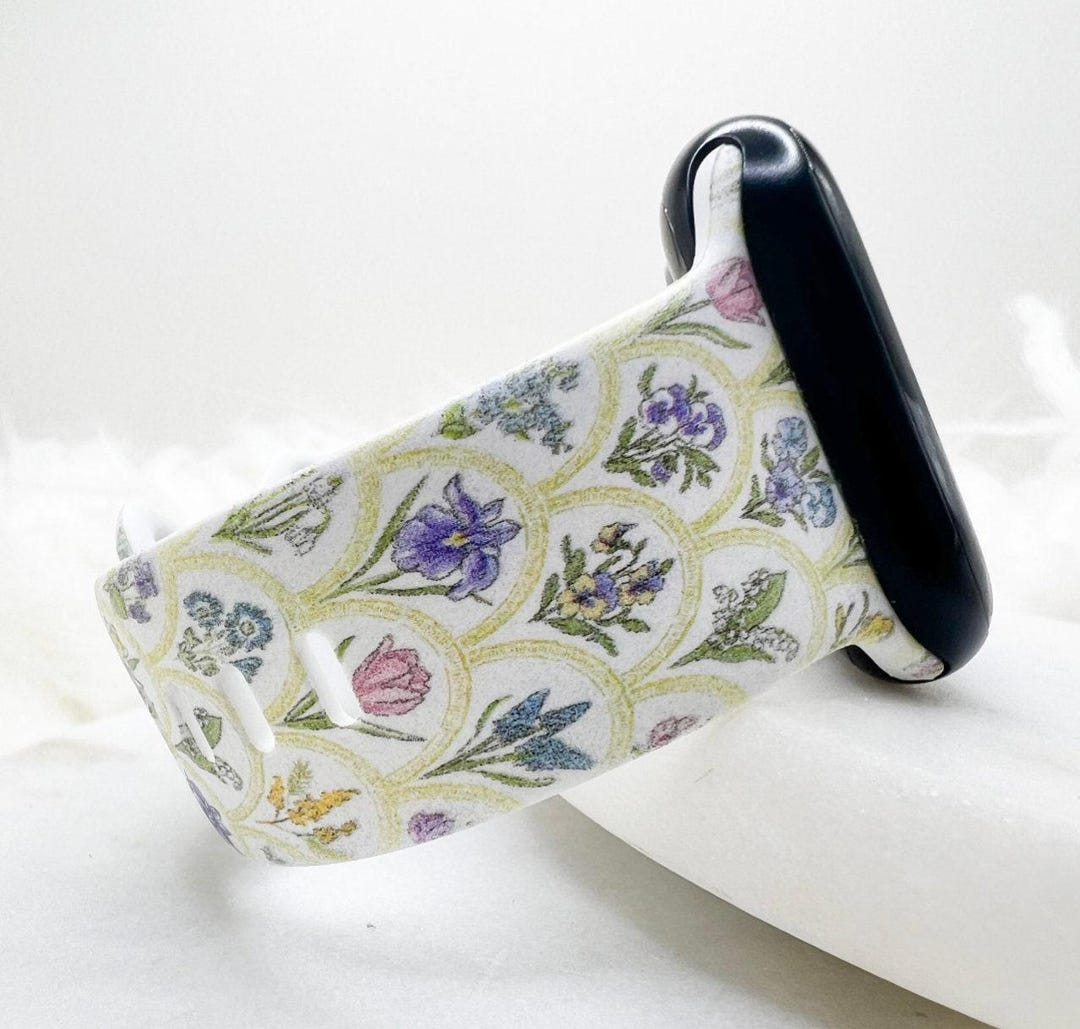 Spring Flowers Watch Band Compatible With Apple Watch Fitbit Samsung ...