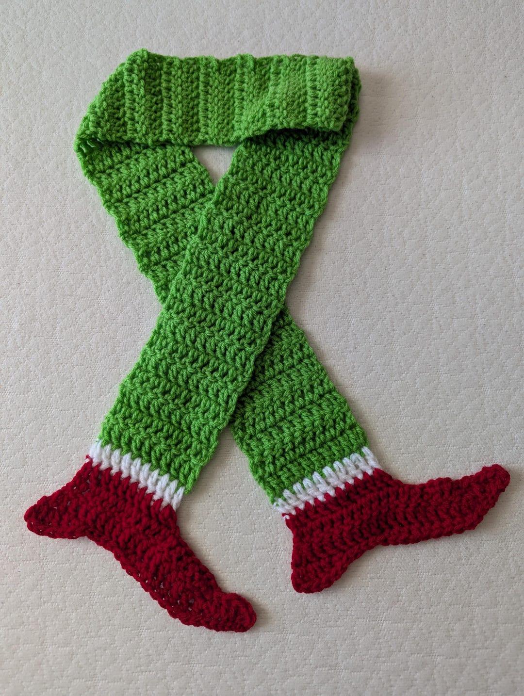 Grinch Leg Scarf - Etsy