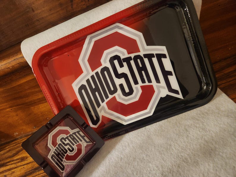 Ohio State Rolling Tray Set - Etsy