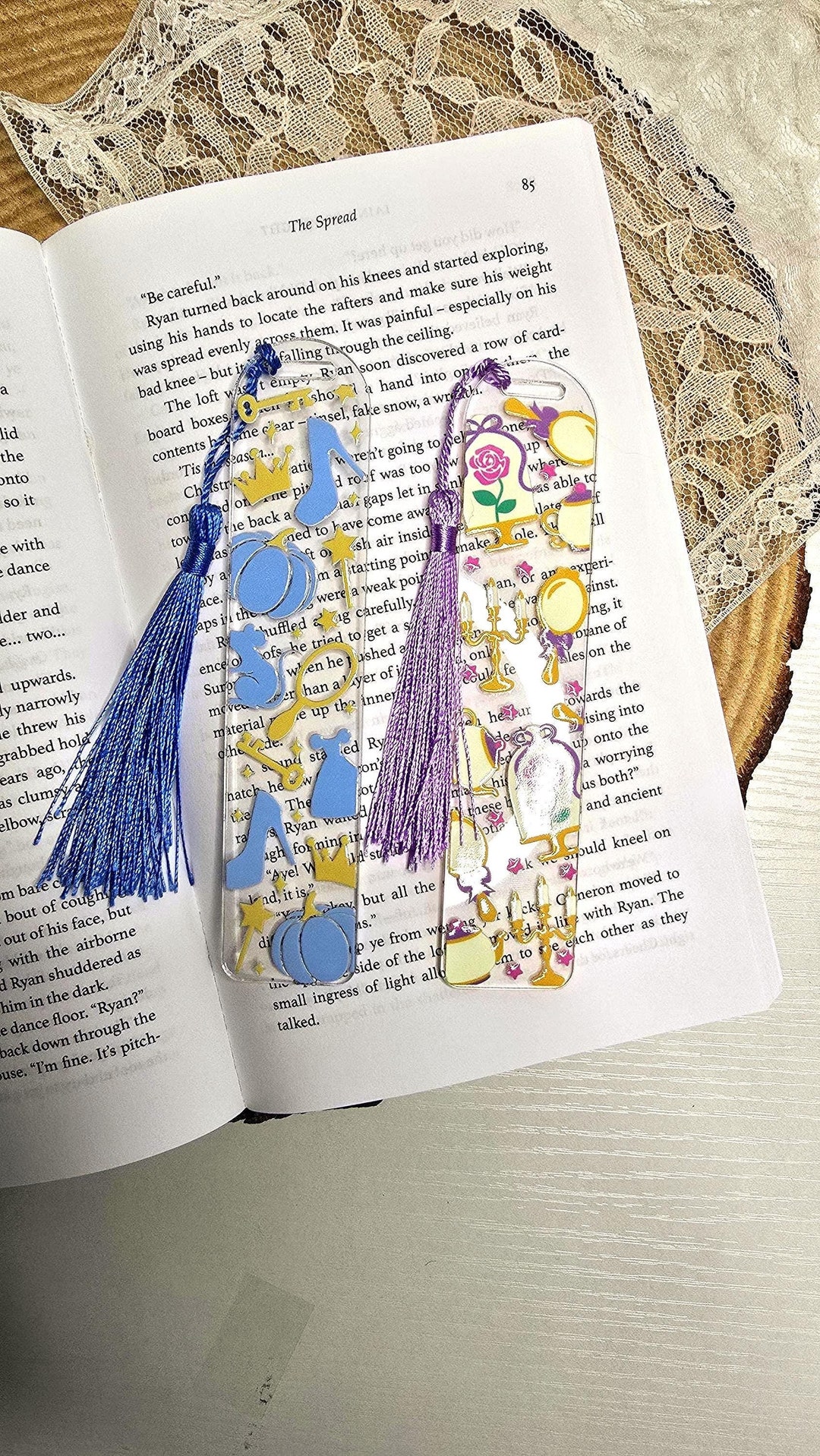 Princess Movie Acrylic Bookmarks - Etsy