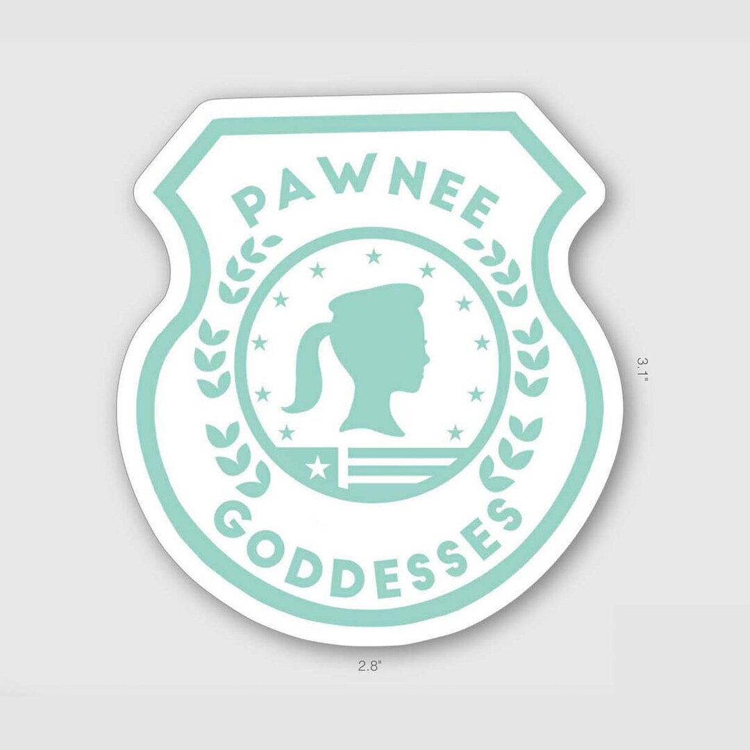 Leslie Knope Pawnee Goddesses Vinyl Sticker Patch Park and Rec - Etsy