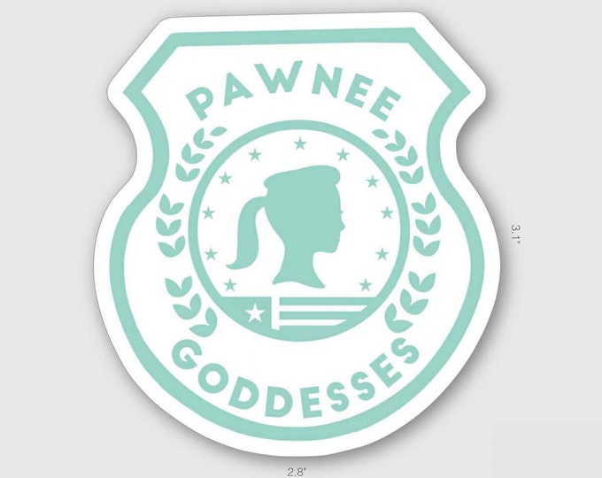 Leslie Knope Pawnee Goddesses Vinyl Sticker Patch Park and Rec - Etsy