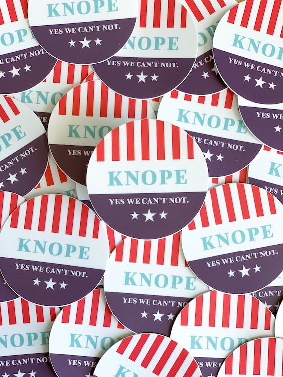 Leslie Knope Campaign Button Style Vinyl Sticker - Etsy