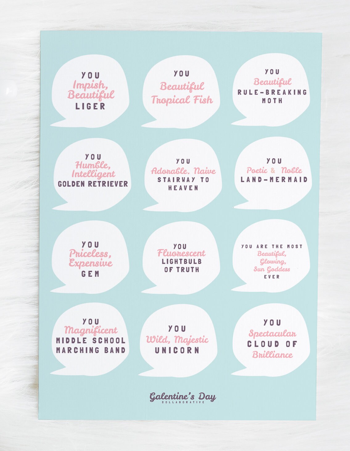 Galentine's Day 10 postcard pack | Etsy