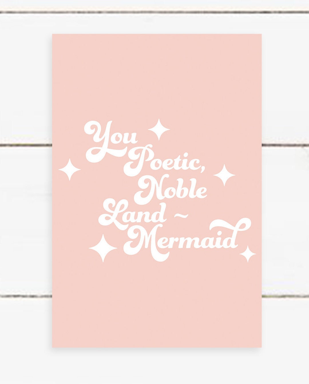 You Poetic Noble Land Mermaid Leslie Knope Compliment Blank Postcard ...