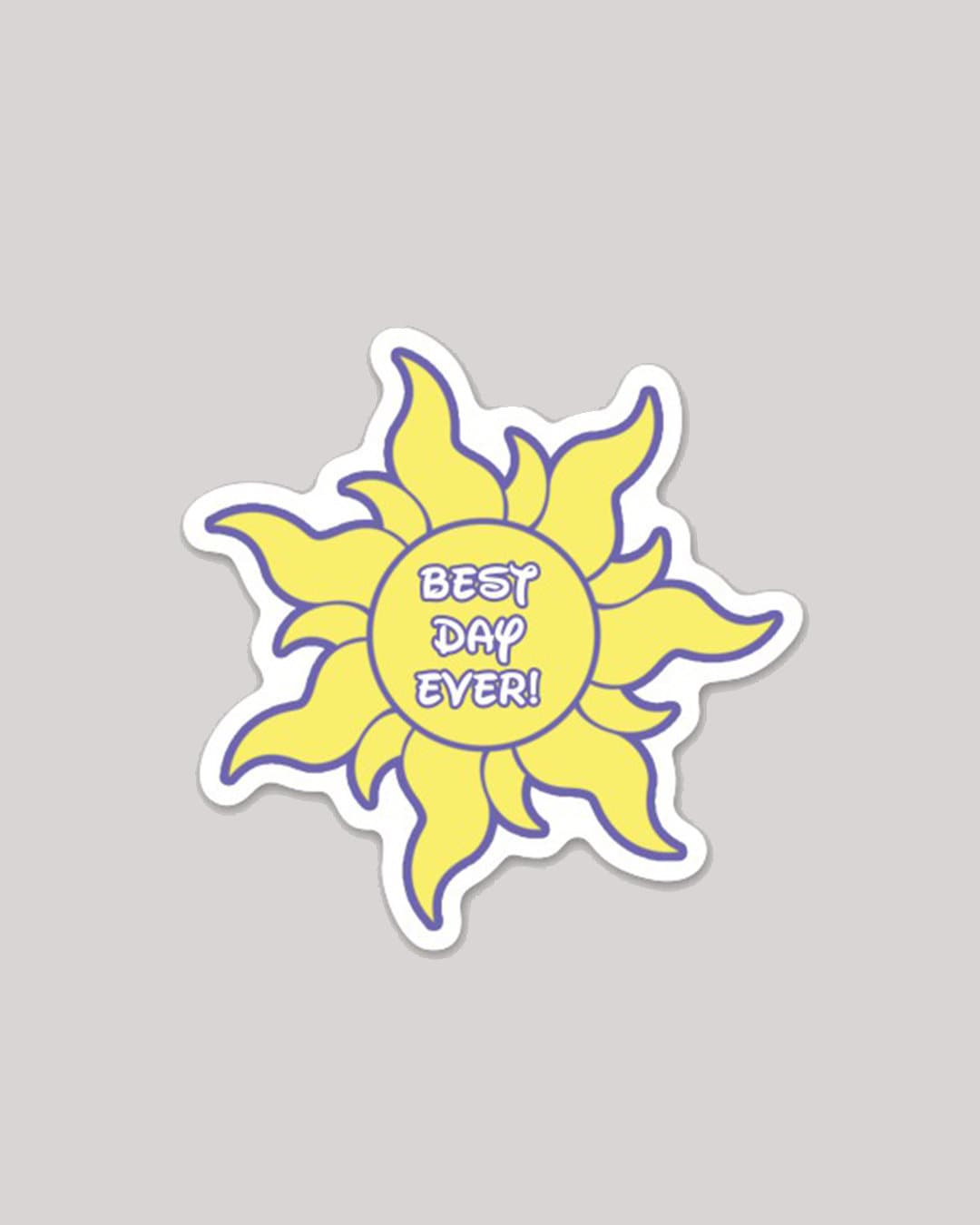 Best Day Ever | Tangled | Rapunzel | Sundrop Flower Vinyl Sticker - Etsy
