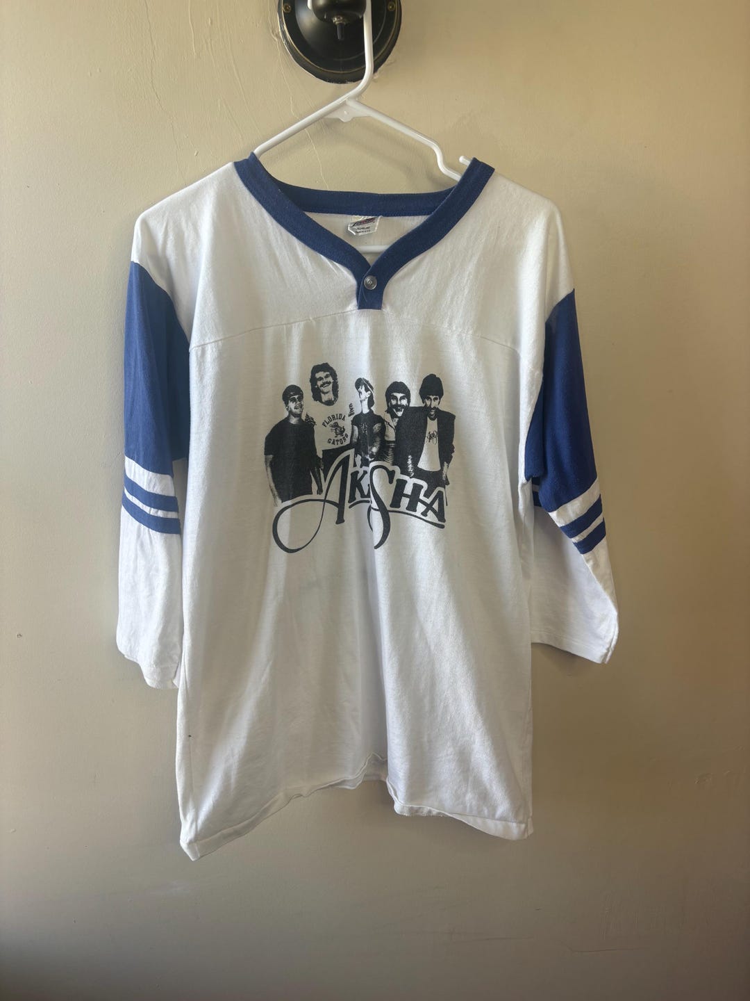 1970s Akasha Band Tee Tour Merch Shirt Baseball Mens Large - Etsy