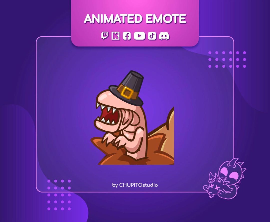 Thanksgiving Alien Chestburster Animated Emote (GIF) - Etsy