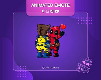 DOGPOOL Animated Emote!! Deadpool 3 / Wolverine / Dogpool / Twitch ...