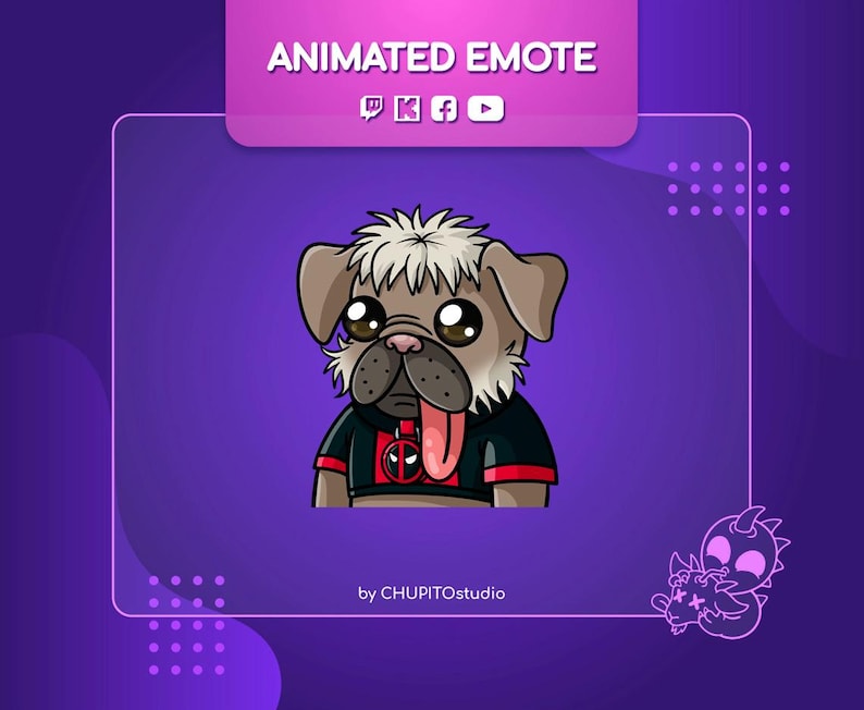 DOGPOOL Animated Emote!! Deadpool 3 / Wolverine / Dogpool / Twitch ...