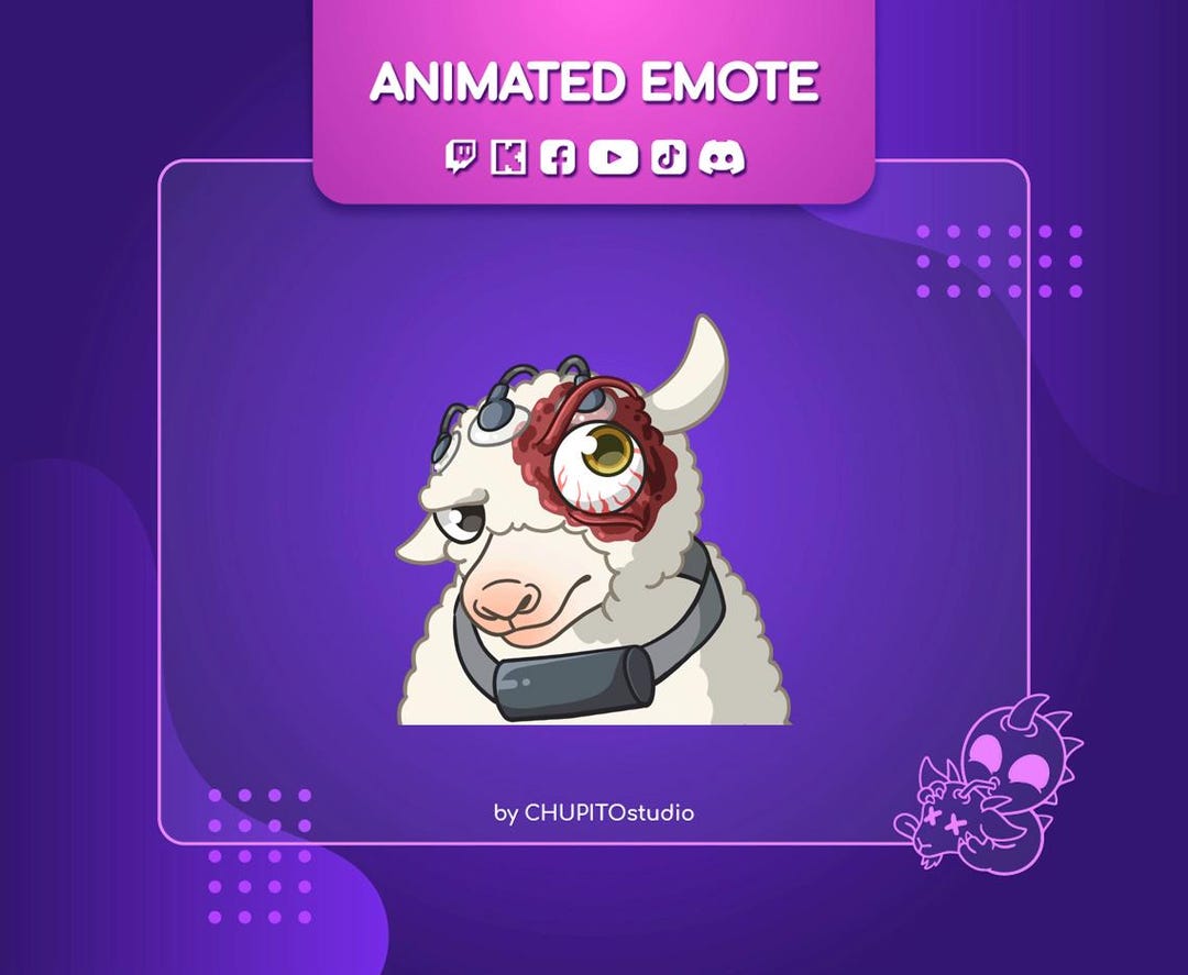 ALIEN SHEEP *eyebrow* Animated Emote!! for All Platforms :D (twitch ...
