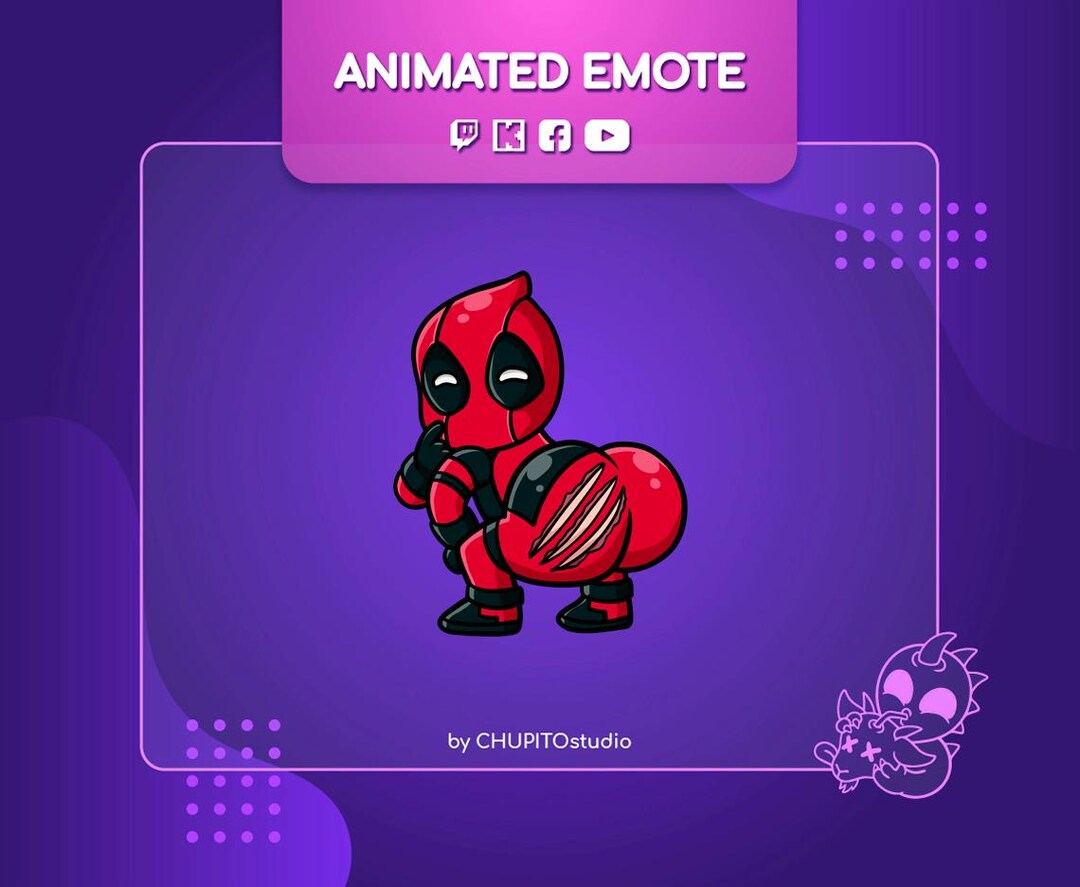 DEADPOOL 3 Animated Emote!! for ALL Platforms :D - Etsy