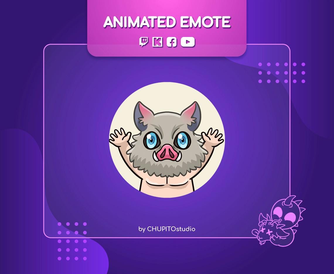 PEDRO INOSUKE Animated Emote Demon Slayer - Etsy