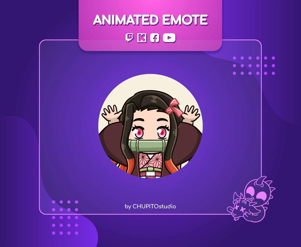 PEDRO NEZUKO Animated Emote!! Demon Slayer - Etsy