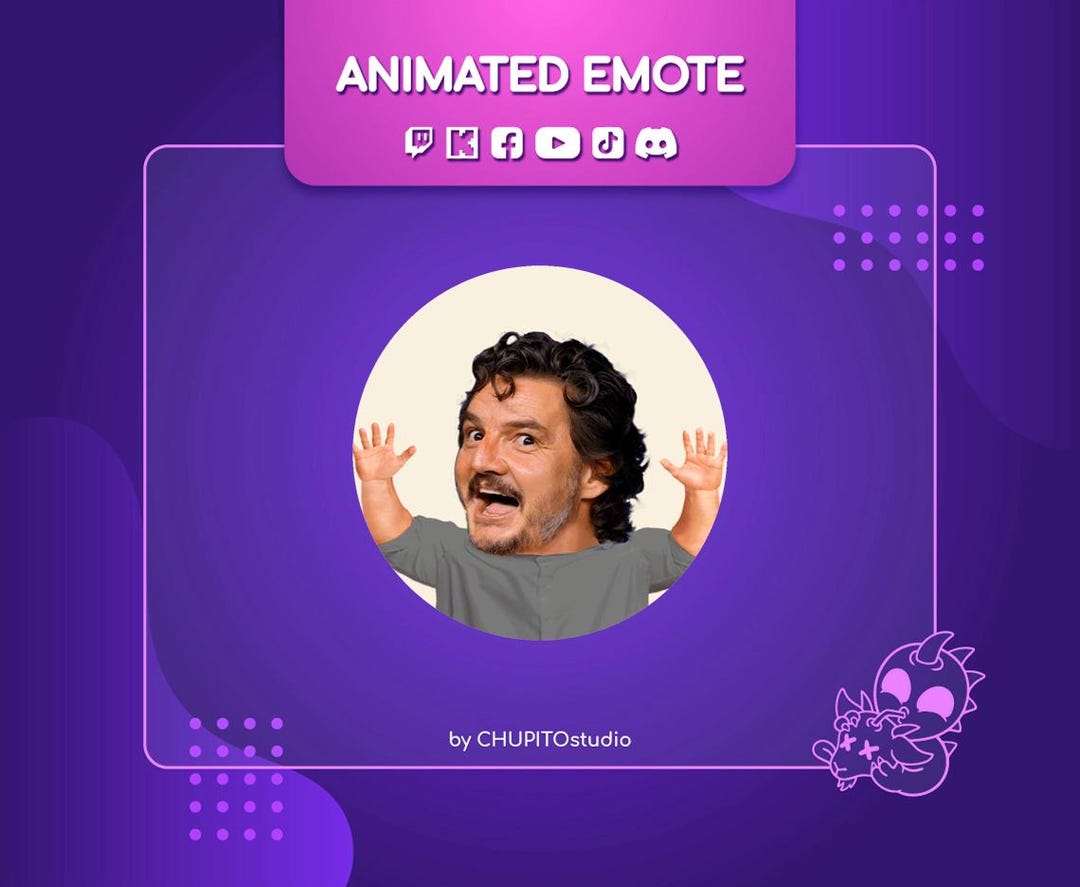 PEDRO PEDRO PASCAL, Joel Tlou Animated Emote for All Platforms ...