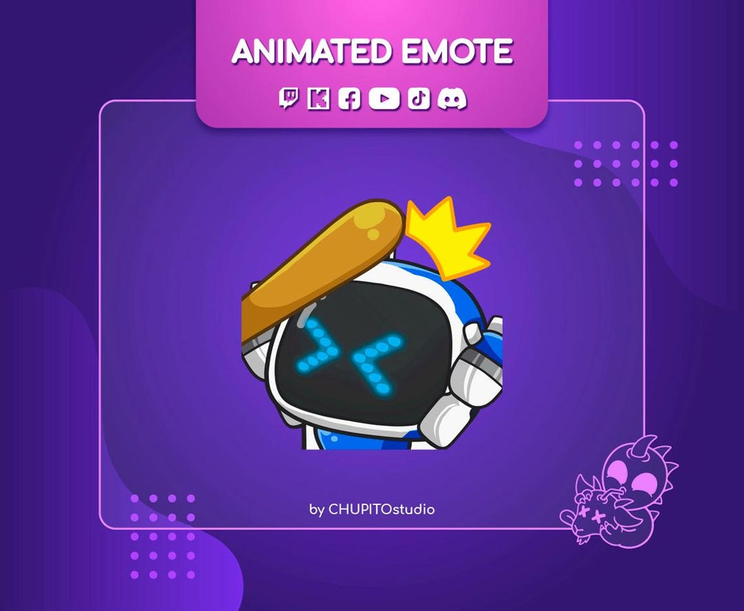 ASTRO BOT "bonk" Animated Emote!! for ALL Platforms (twitch, Kick ...