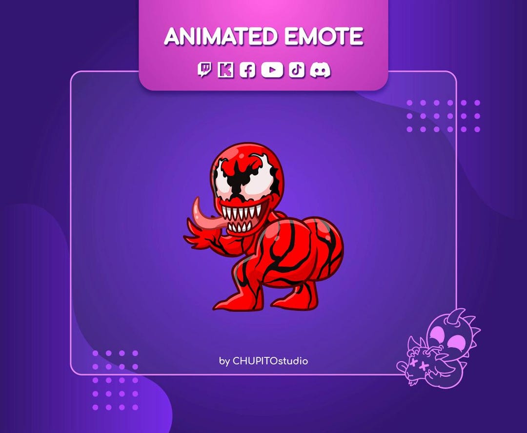 CARNAGE TWERK Animated Emote!! for ALL Platforms :D - Etsy