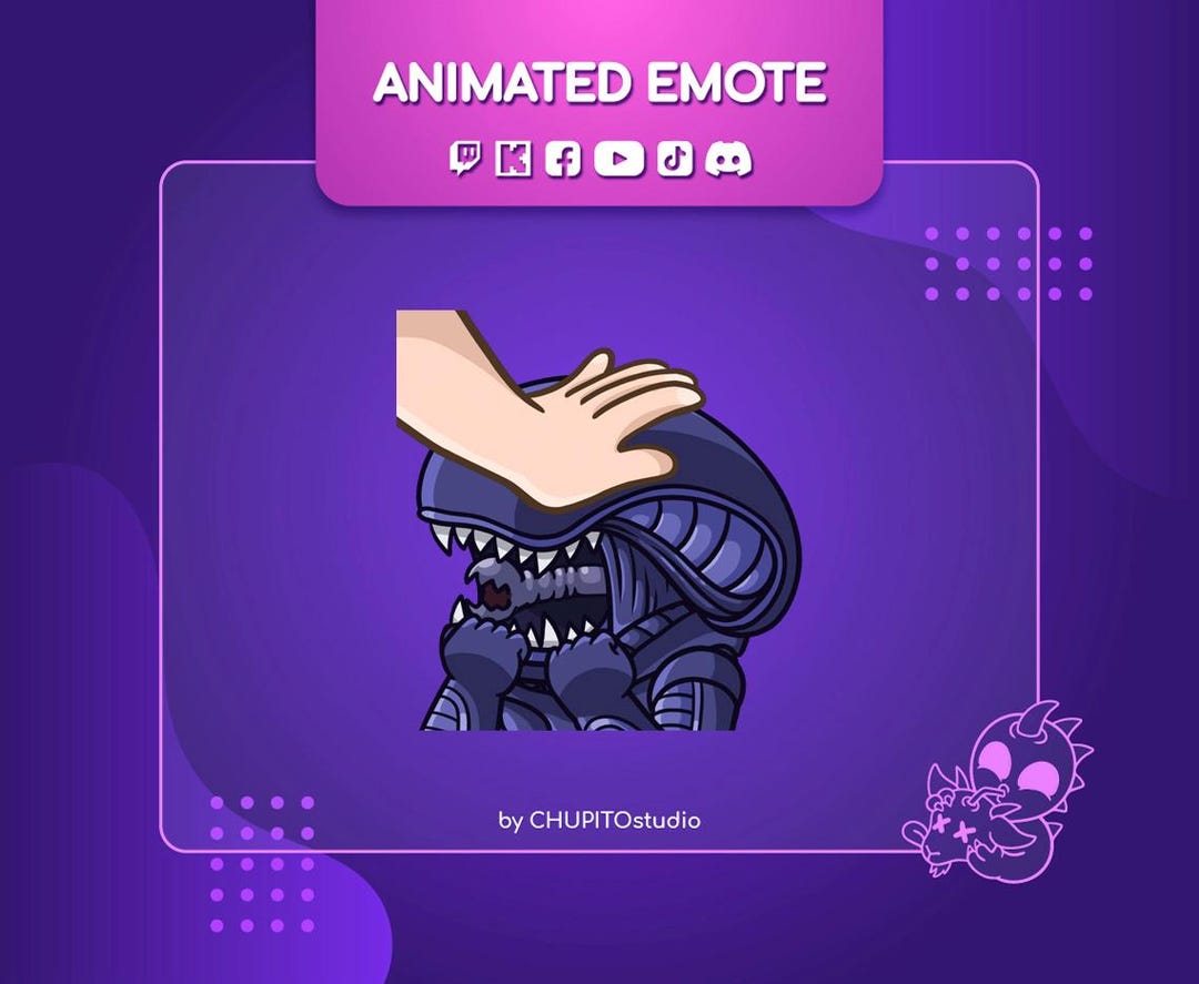 Animated Alien Twitch Emote | Funny Loop GIF - Etsy