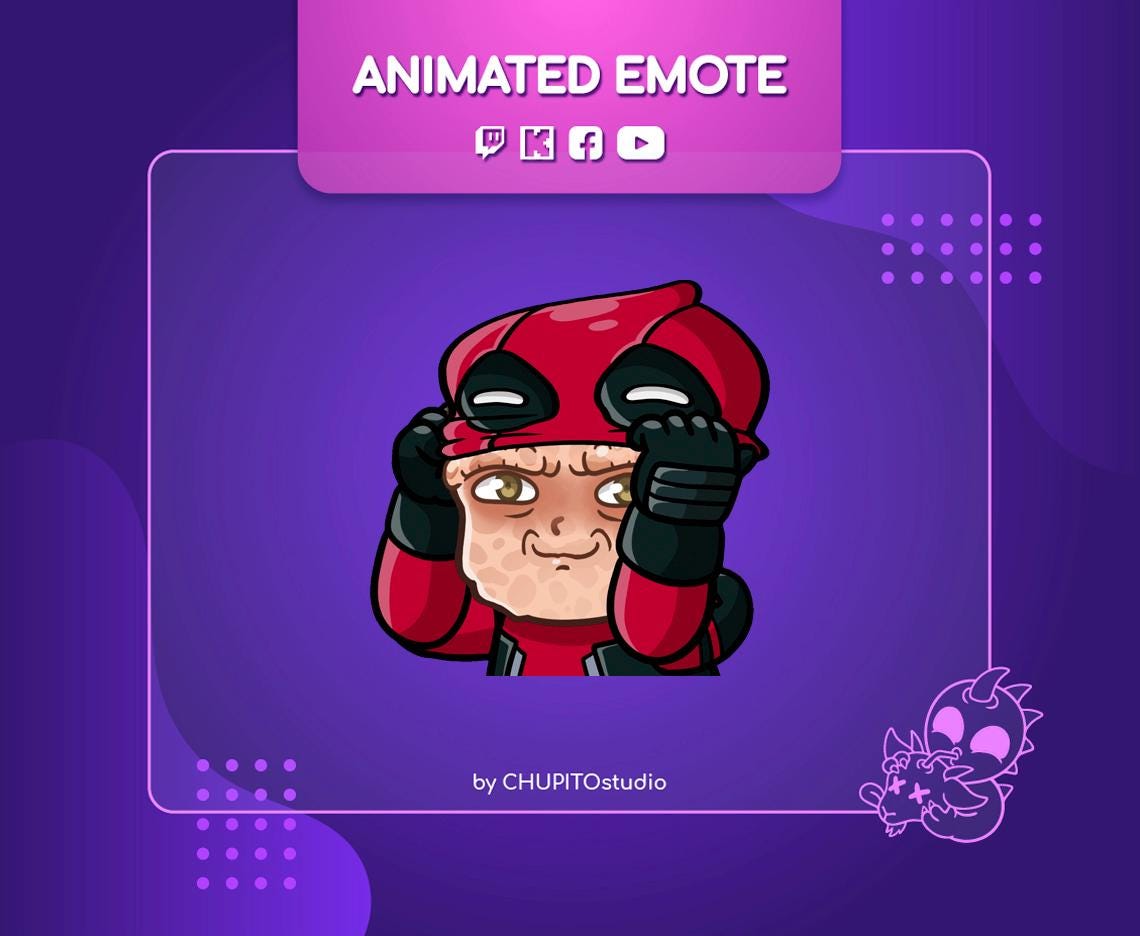 DEADPOOL 3 HALLOWEEN Animated Emote for ALL Platforms :D - Etsy
