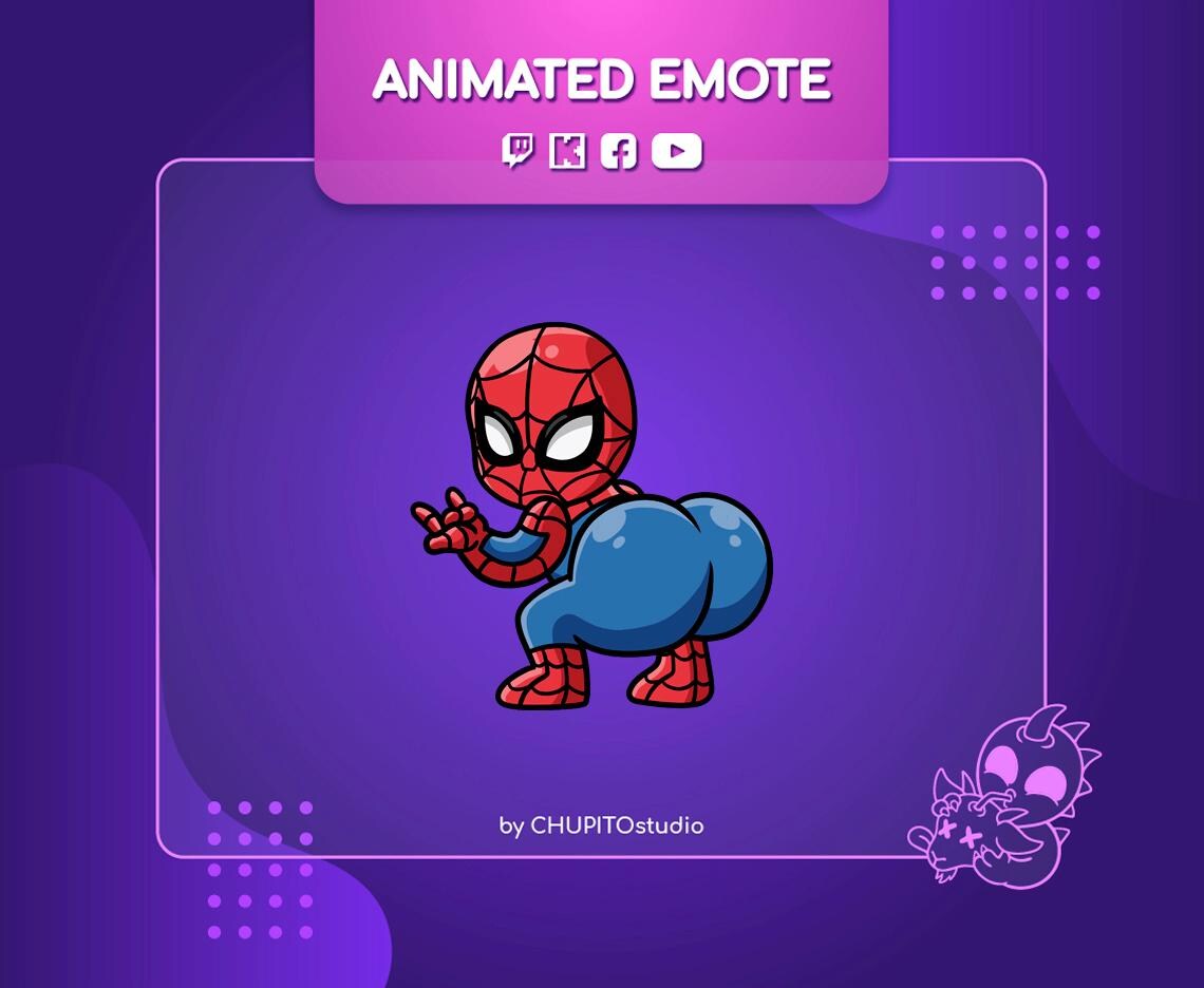 SPIDERMAN TWERK Animated Emote!! for ALL Platforms :D - Etsy