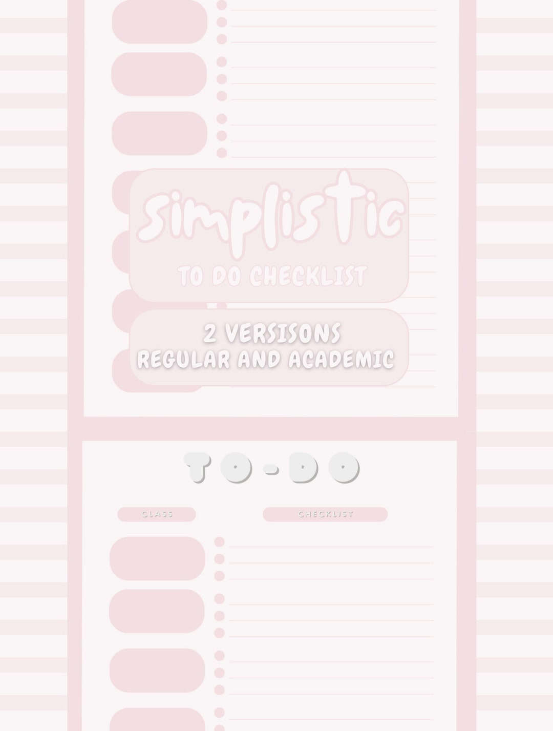 Simplistic Pink to Do List: Daily Task Checklist - Etsy
