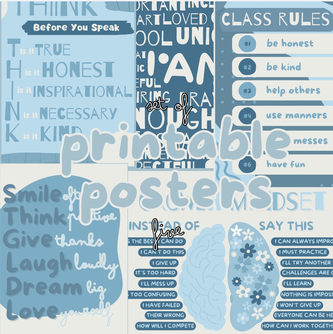 Classroom Decor, Classroom Posters, Educational Poster, Growth Mindset ...