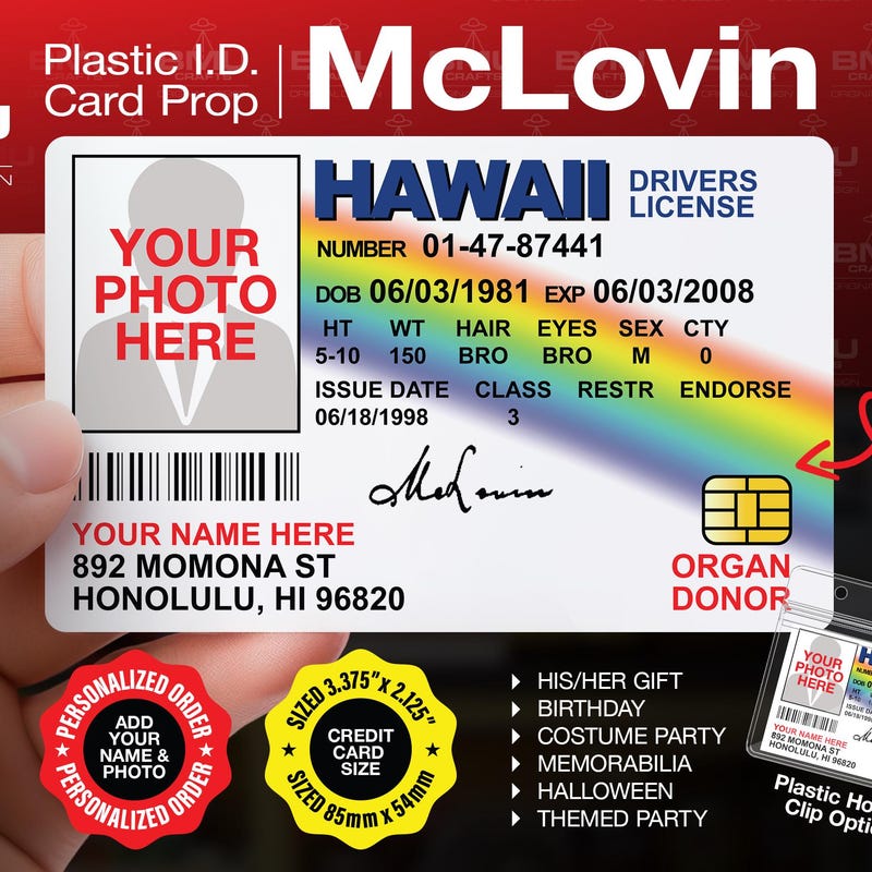Mclovin Id - Etsy