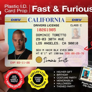 Dominic Toretto Family Badge – Fast & Furious ID Card - Etsy
