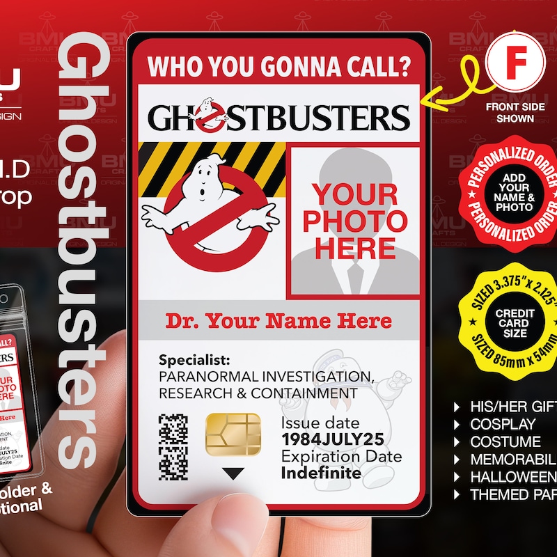 Custom Ghostbuster Name Badges - Etsy
