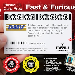 Dominic Toretto Family Badge – Fast & Furious ID Card - Etsy