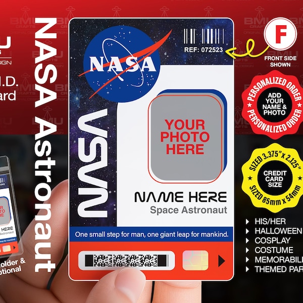 Nasa Name Badge - Etsy