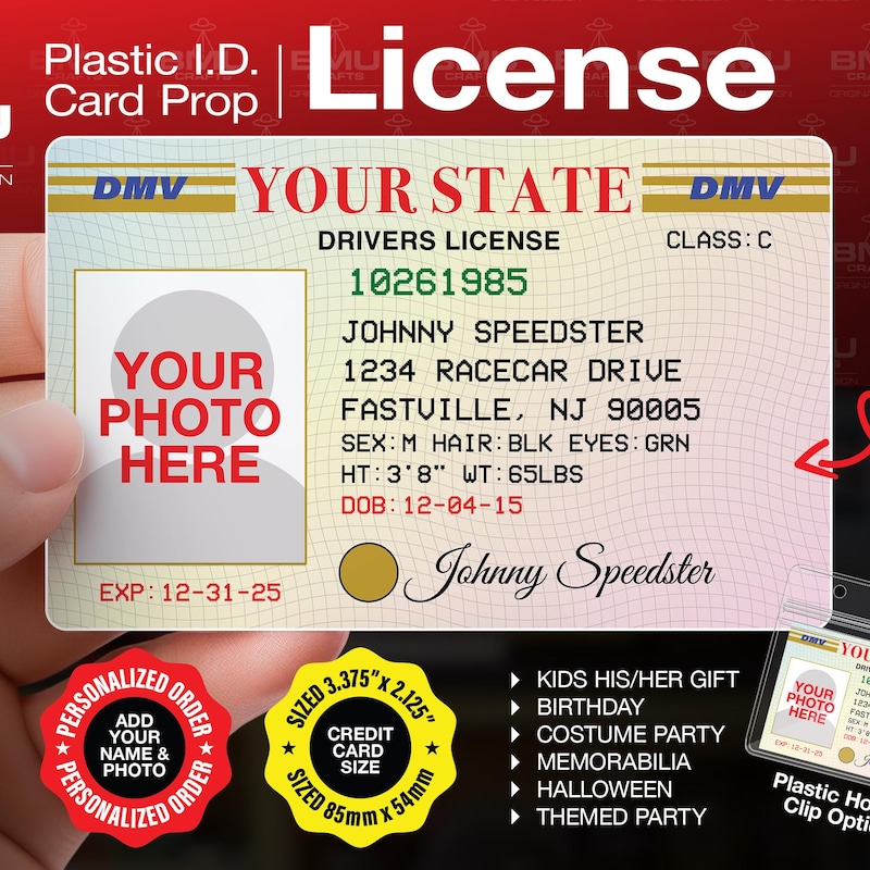 Kids Pretend Play License - Etsy