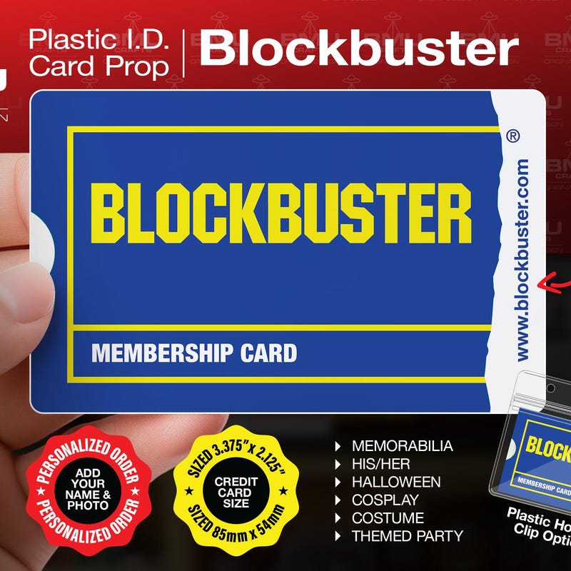 Blockbuster Membership Card - Etsy