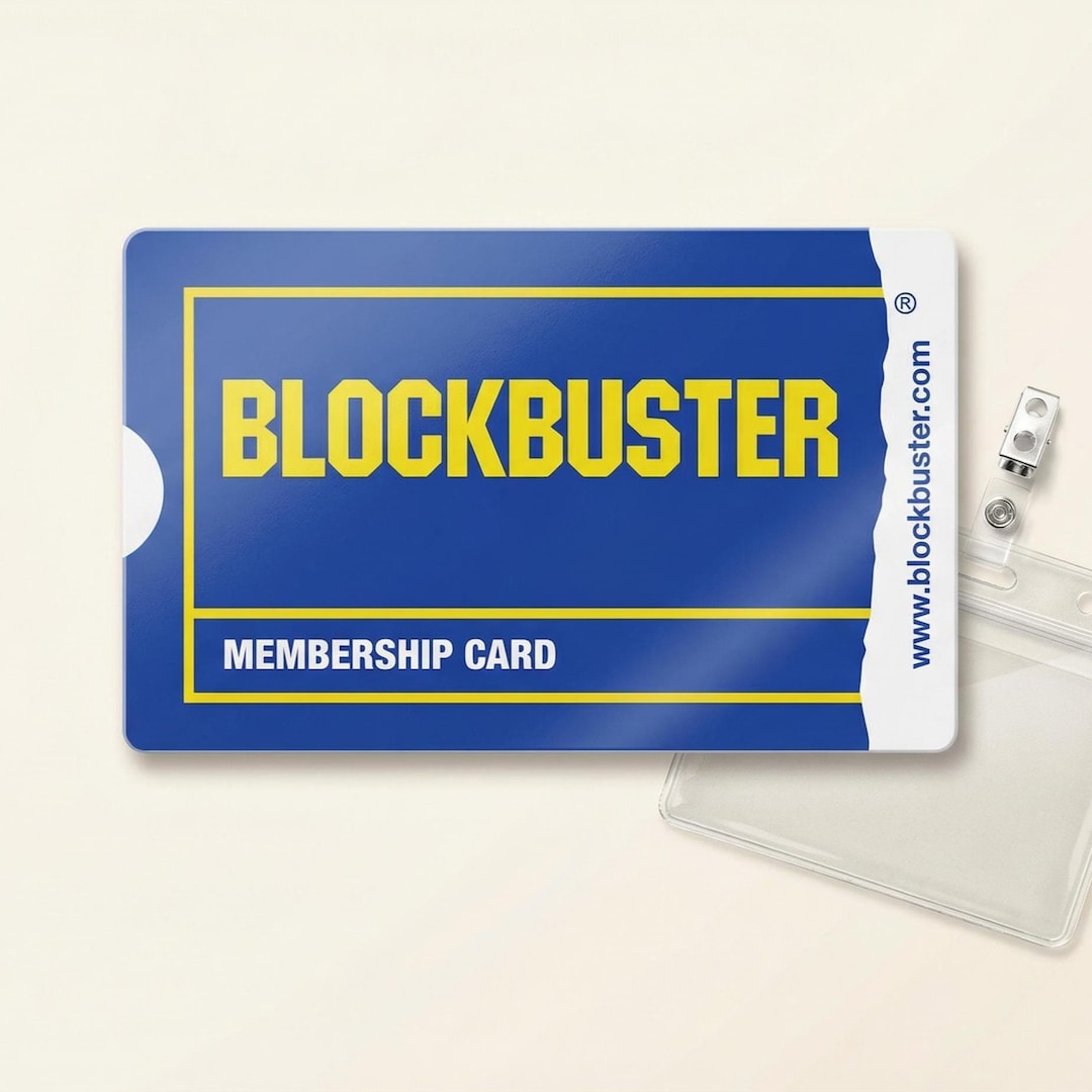 Blockbuster Membership Card - Customizable Details With Name, Number ...