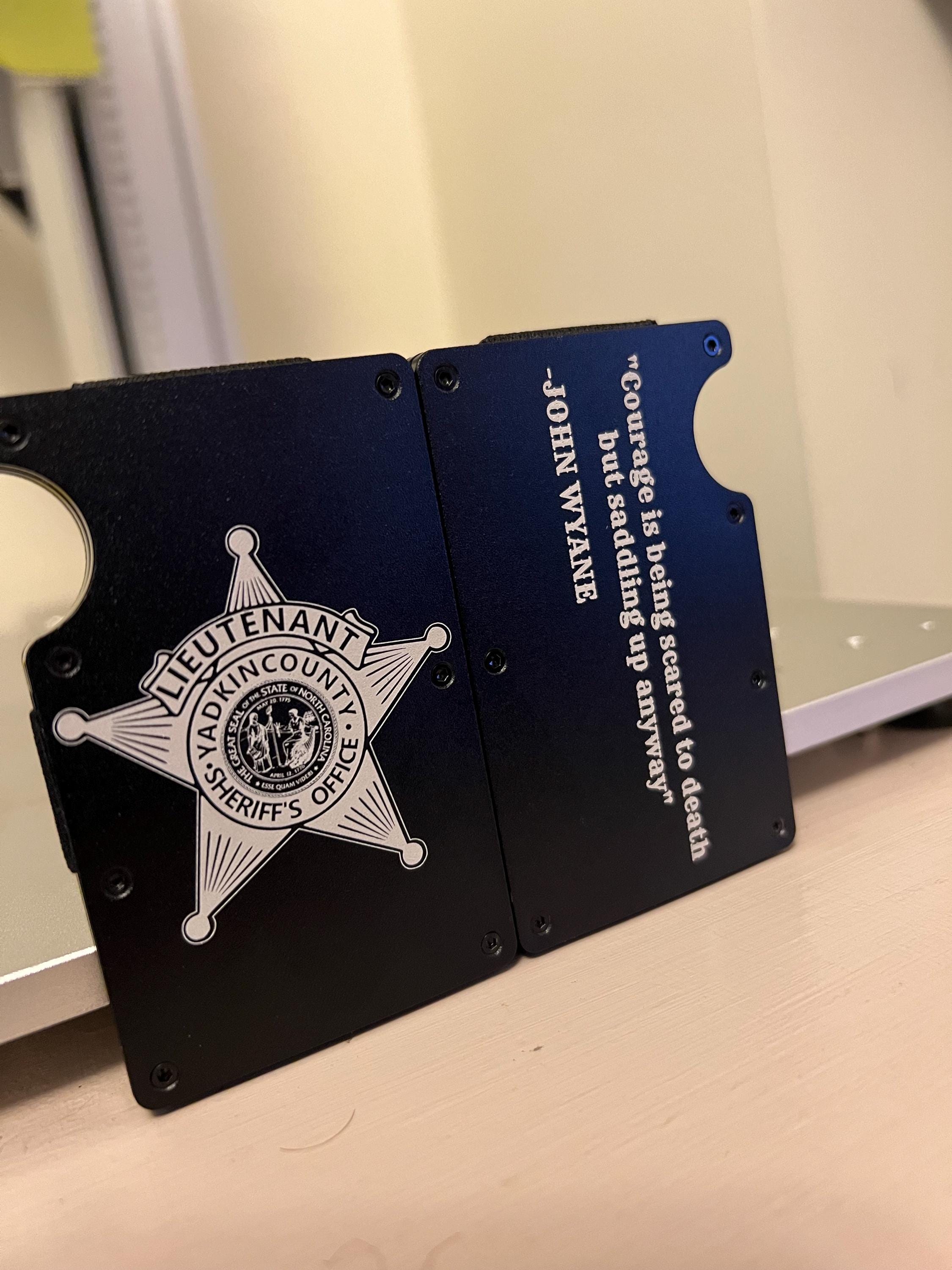 Custom Badge Wallet, Police, Fire, EMS, Military - Etsy