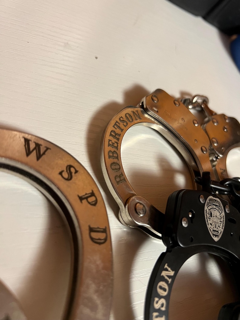 Laser Engraved Smith & Wesson Handcuffs Silver - Etsy